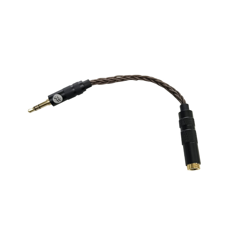 SW-4435A 4.4mm Female to 3.5mm Male 8-Core Silver Adapter – Strauss ...