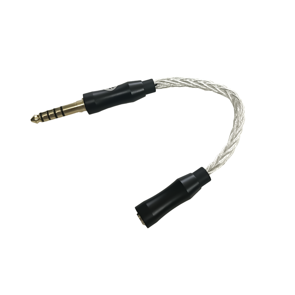 SW-3544A 3.5mm Female to 4.4mm Male 8-Core Silver Adapter – Strauss ...