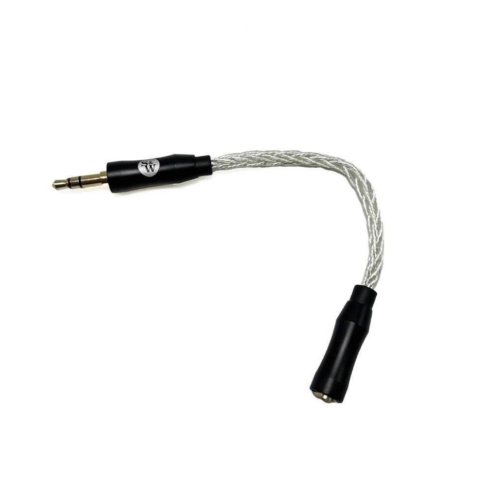 SW-2535A 2.5mm Female to 3.5mm Male 8-Core Silver Adapter – Strauss ...